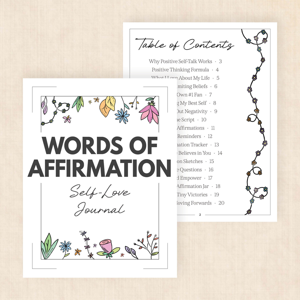 Words of Affirmation · Tidy Plans