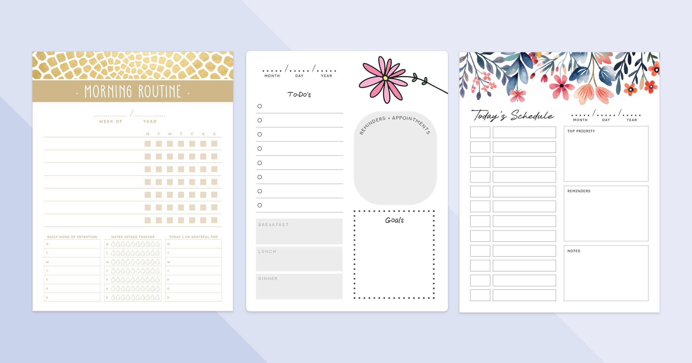 Daily Planner Printables · Tidy Plans