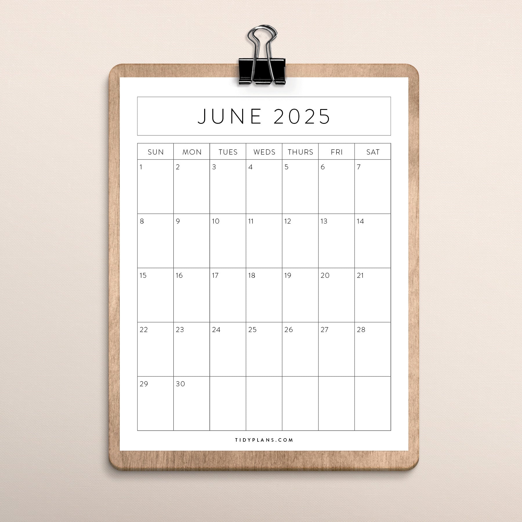 Free 2025 Calendar · Printable PDF Template