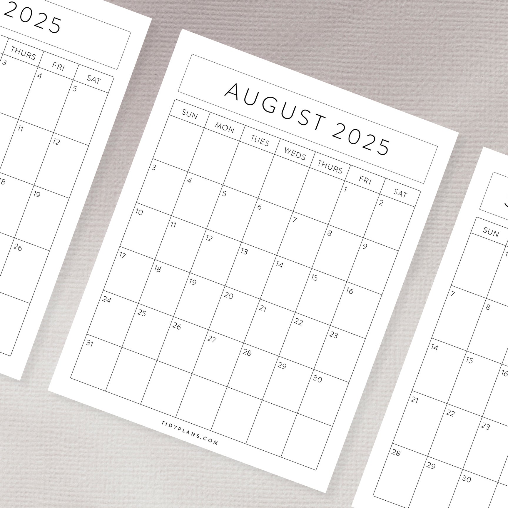 Free 2025 Calendar · Printable PDF Template