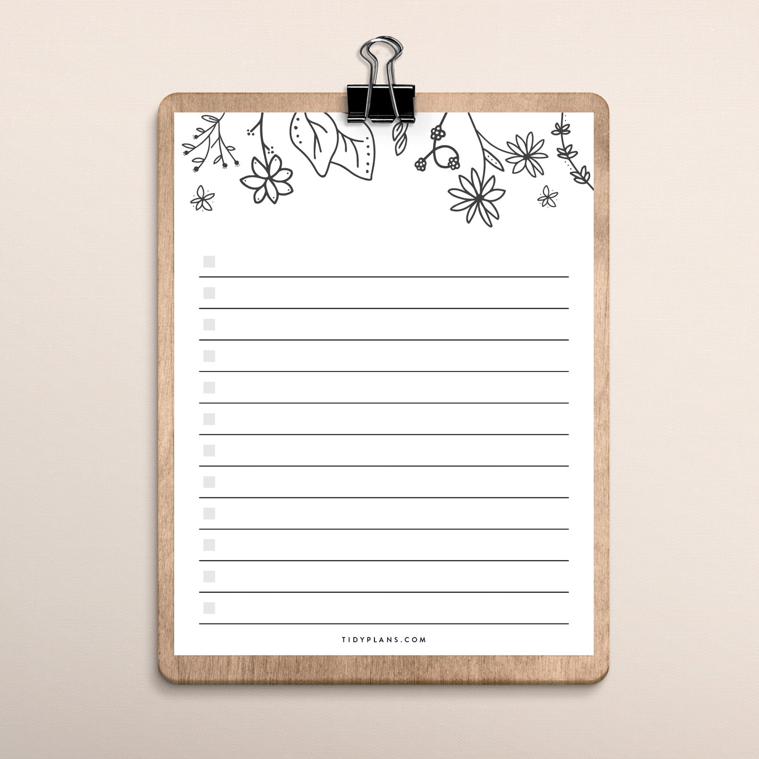 Freebie: Printable Stationery · Tidy Plans