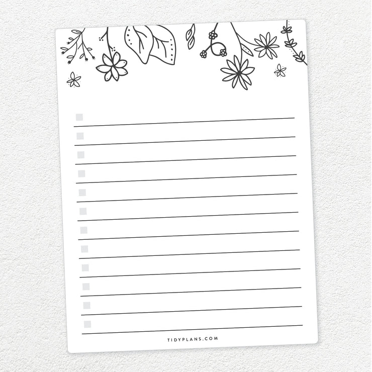Free Printables · Tidy Plans