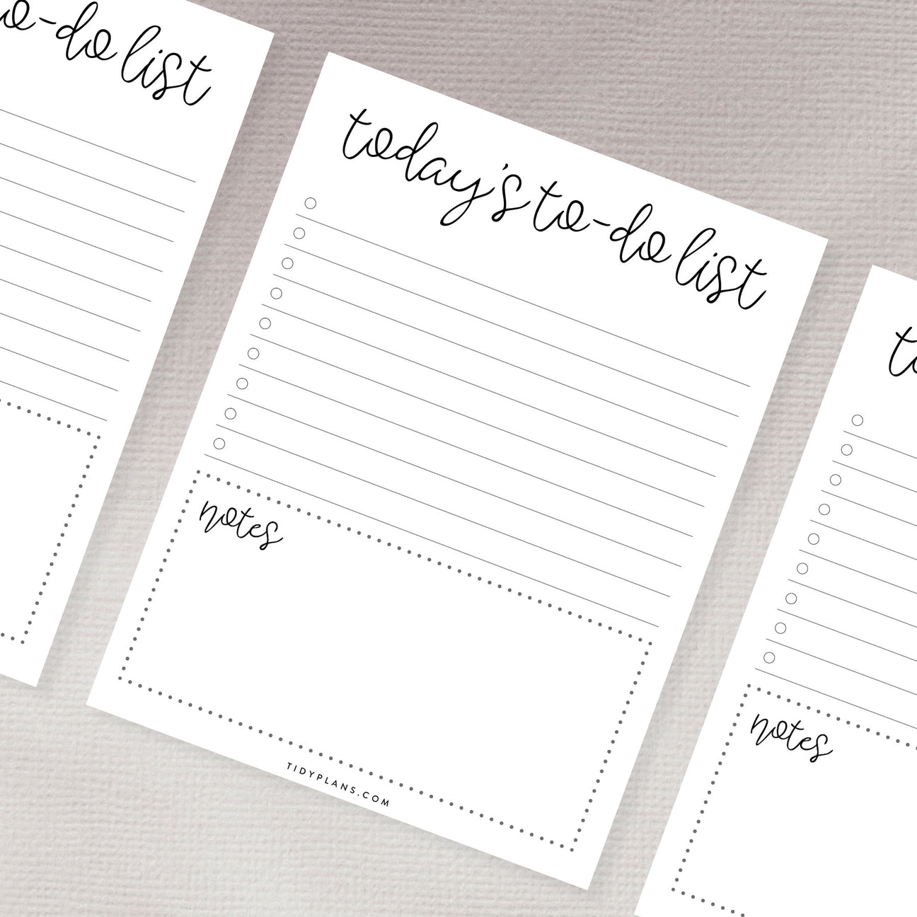 Freebie: Printable To-Do List · Tidy Plans