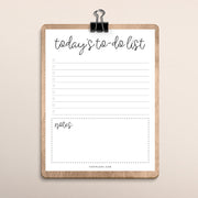 Printable To-Do List · Free PDF Template