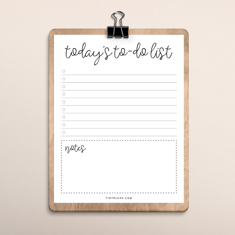 Printable To-Do List · Free PDF Template