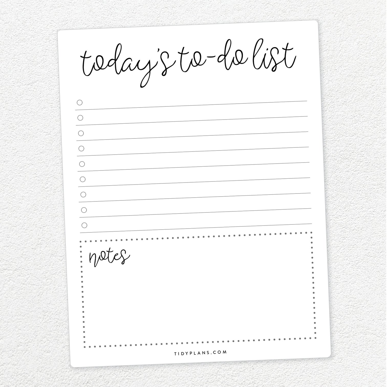 Free Printables · Tidy Plans