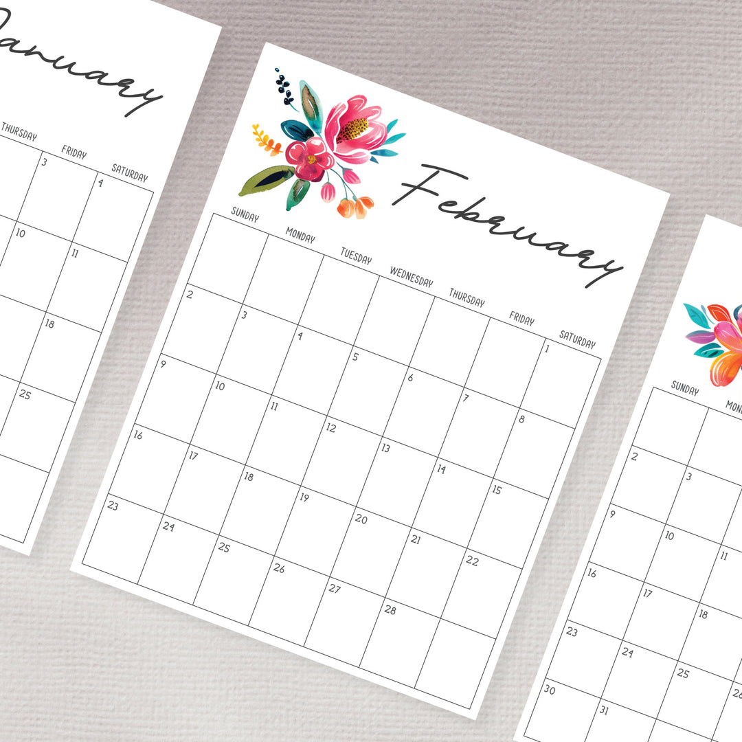 Printable Calendar · Tidy Plans
