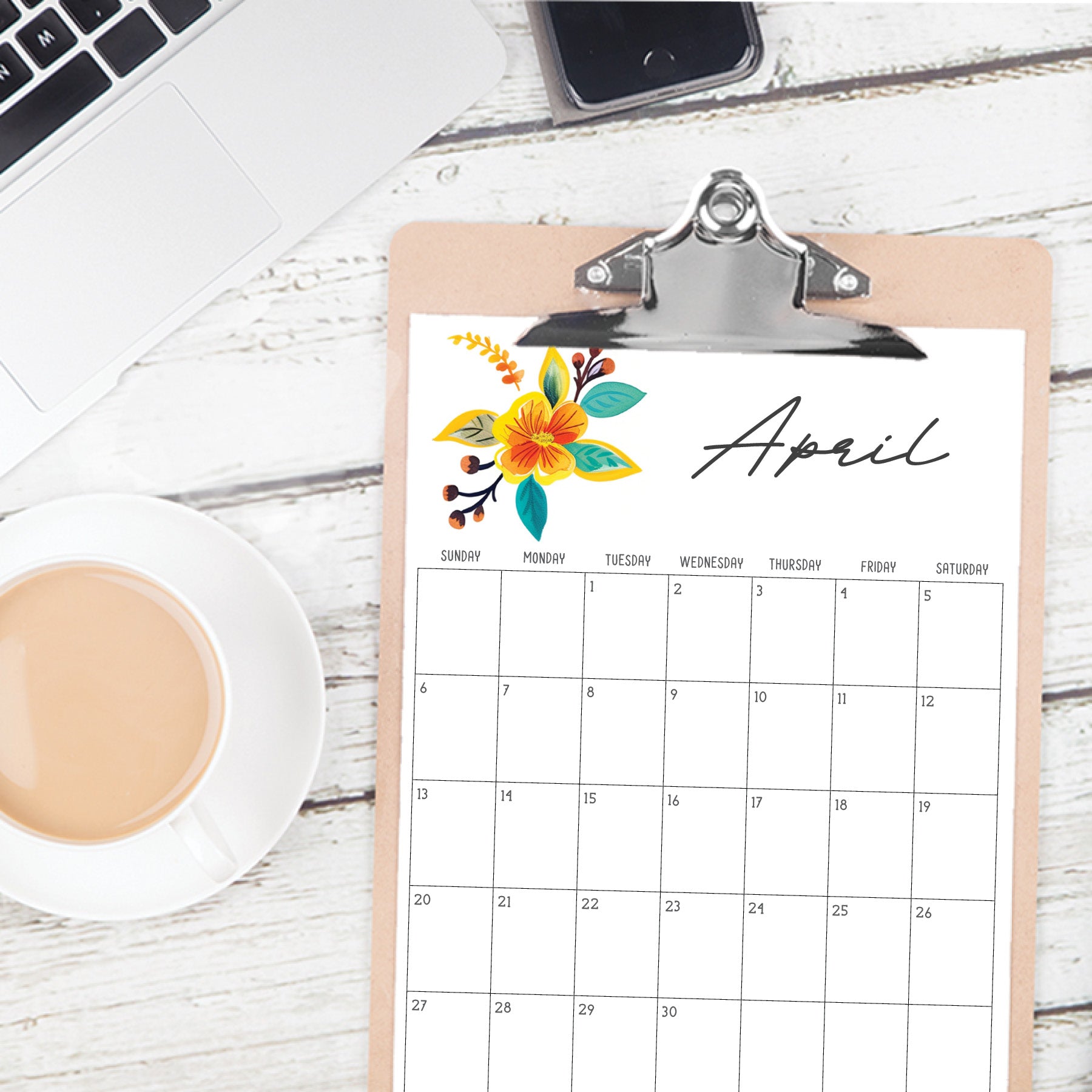 Printable Calendar · Tidy Plans