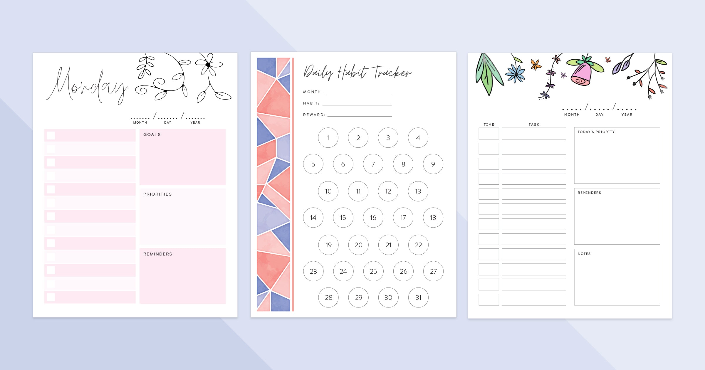 Printable Planners · Tidy Plans