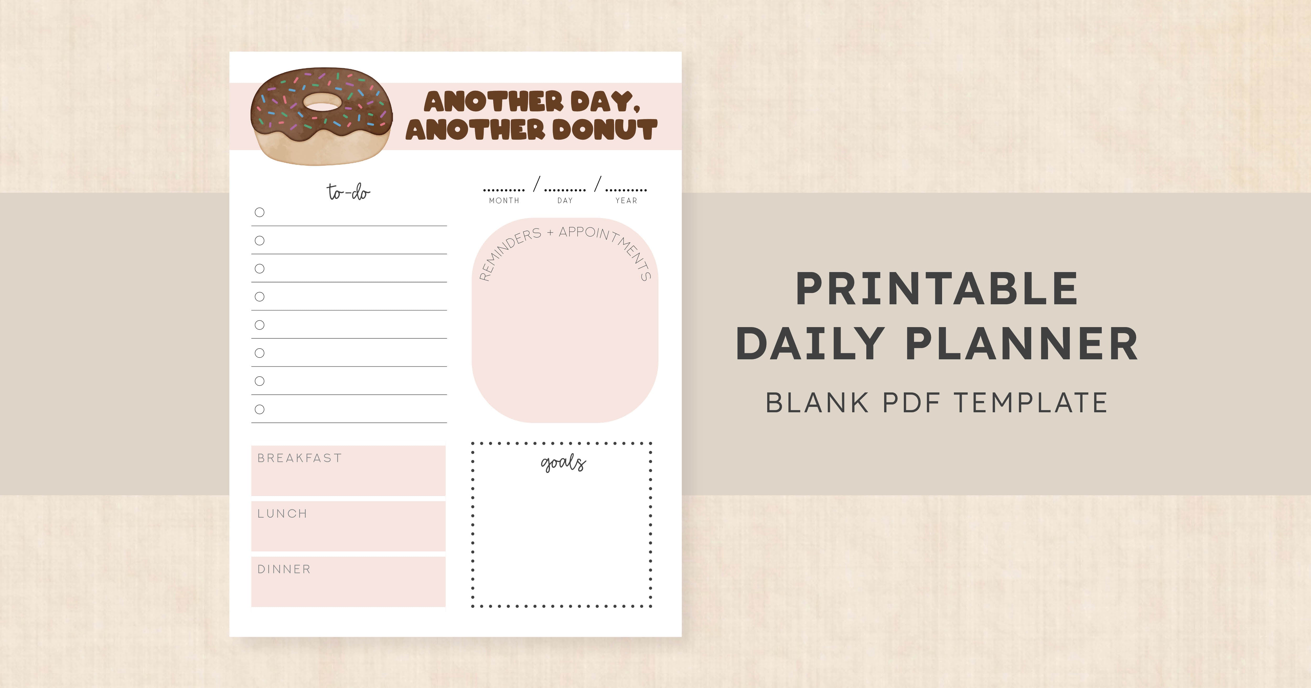 To Do List Template · Donut Delight
