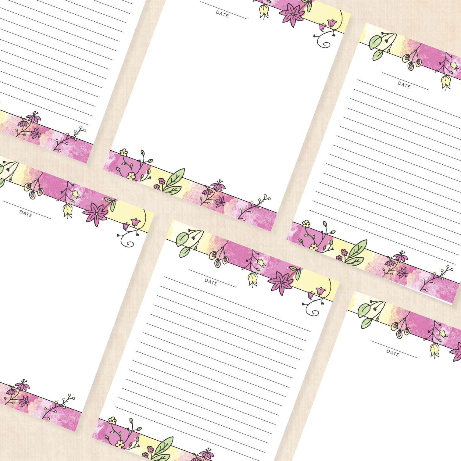 Printable Stationery · Buttercup Blossoms