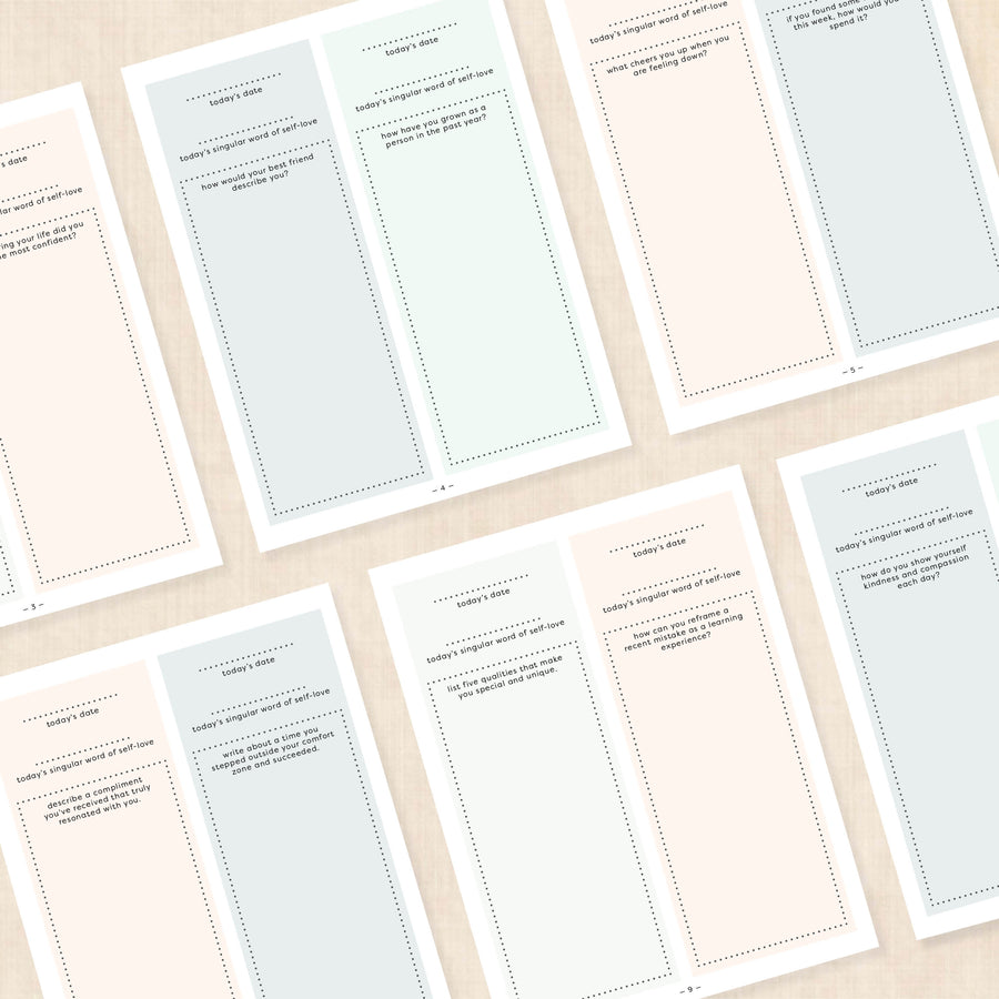 Self-Esteem Journal Prompts · PDF Workbook