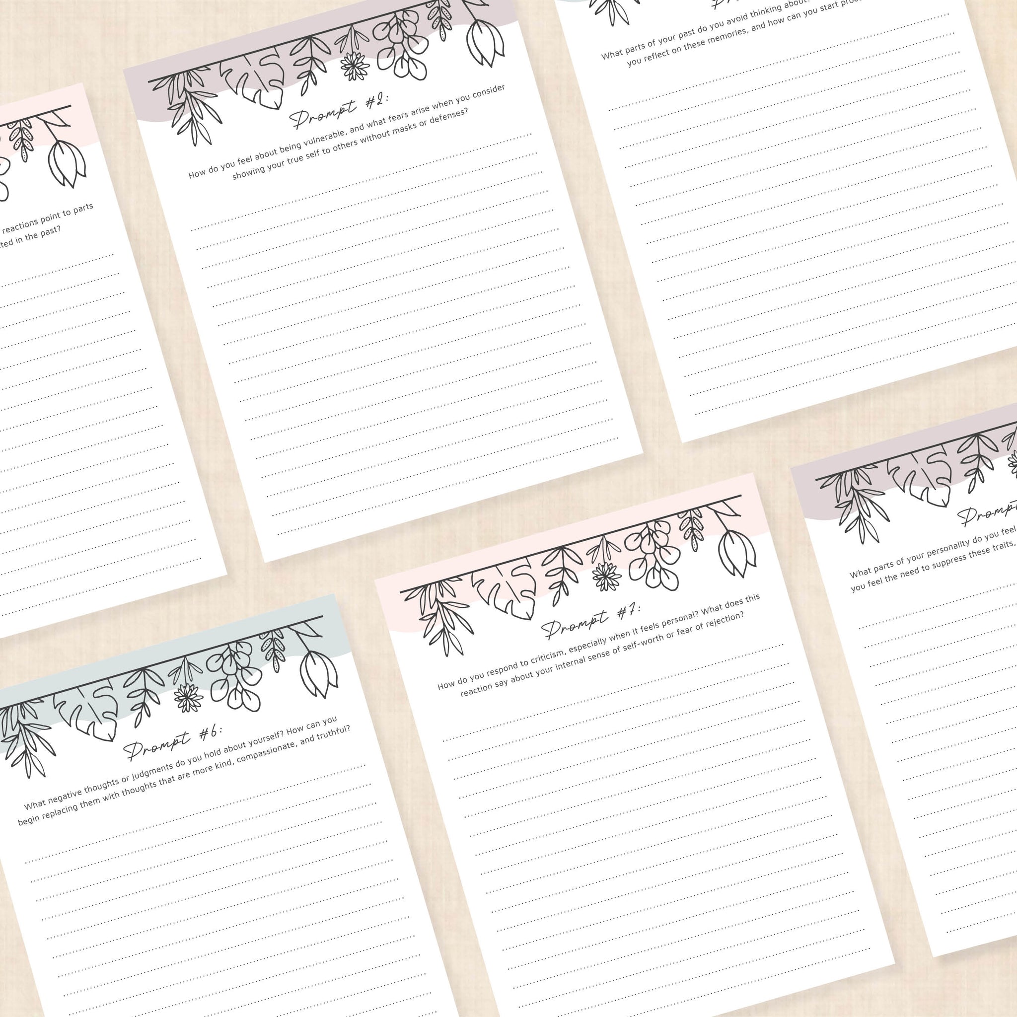 Shadow Work Journal Prompts · PDF Workbook