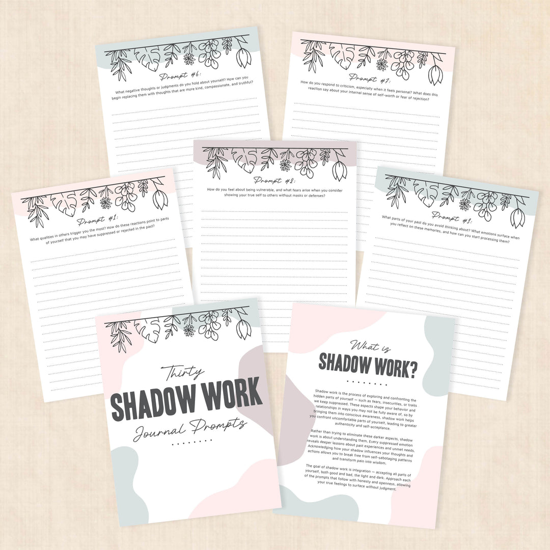 Shadow Work Journal Prompts · PDF Workbook
