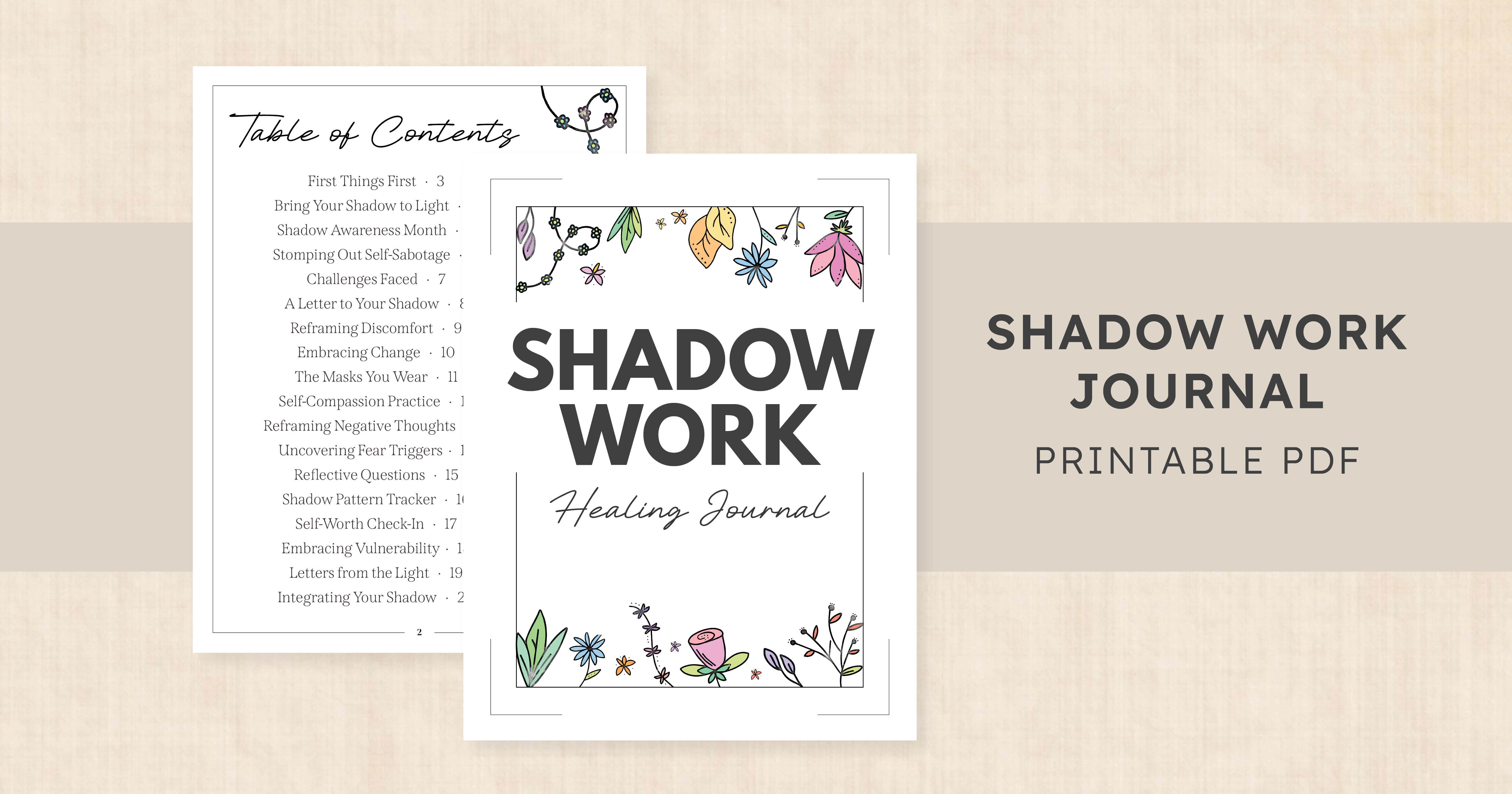 Shadow Work Journal · PDF Workbook