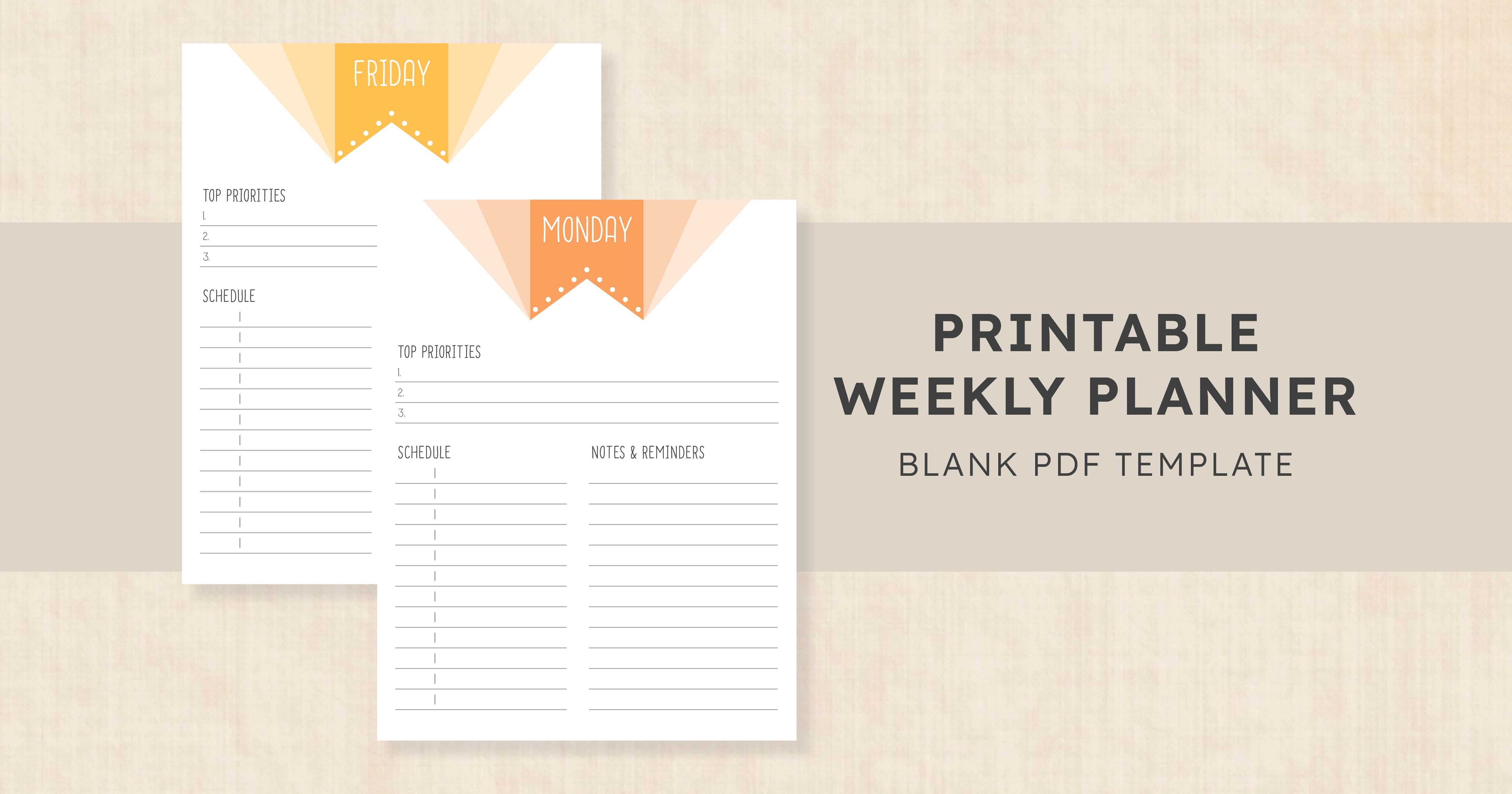 Printable Weekly Planner · Superhero Soul