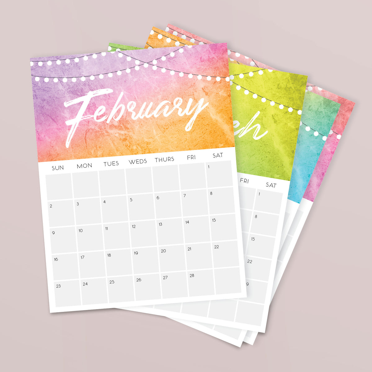Printable Calendar · Tidy Plans