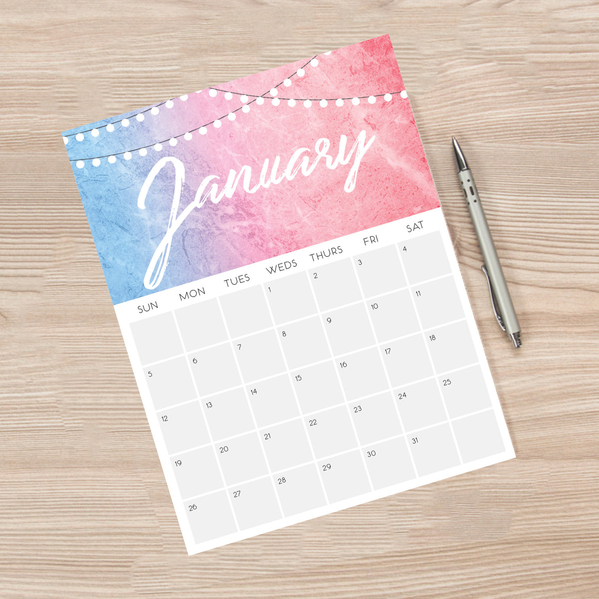 Printable Calendar · Tidy Plans