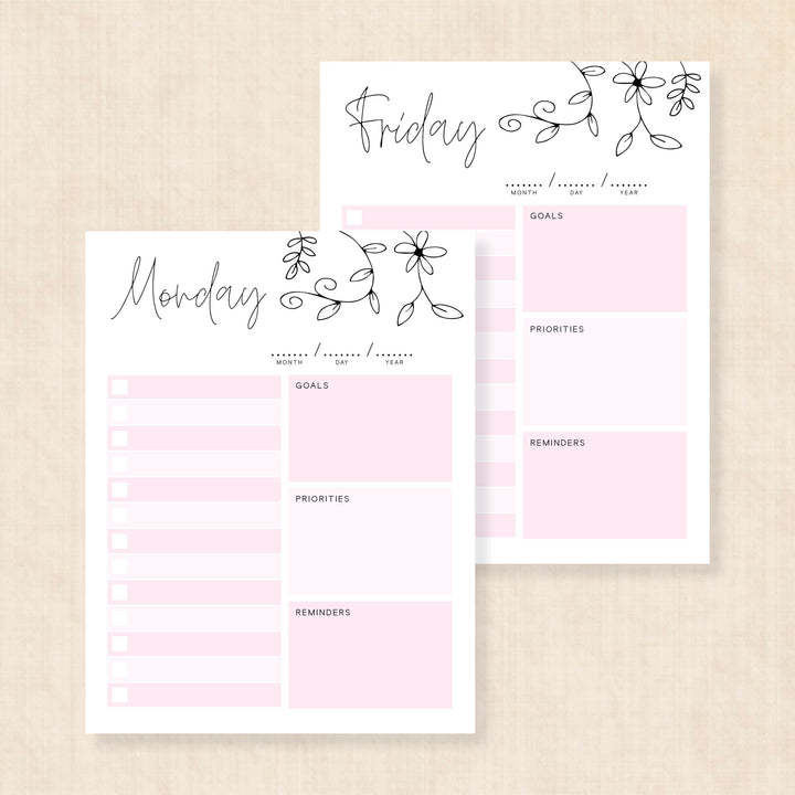 Printable Weekly Planner · Tidy Plans