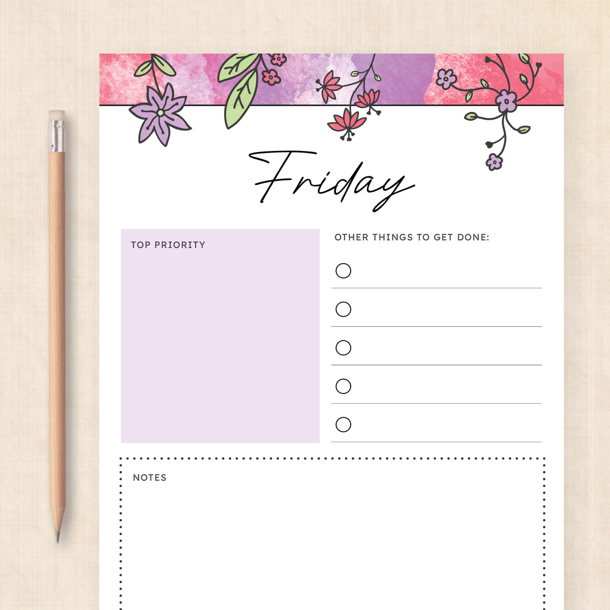 Printable Weekly Planner · Tidy Plans