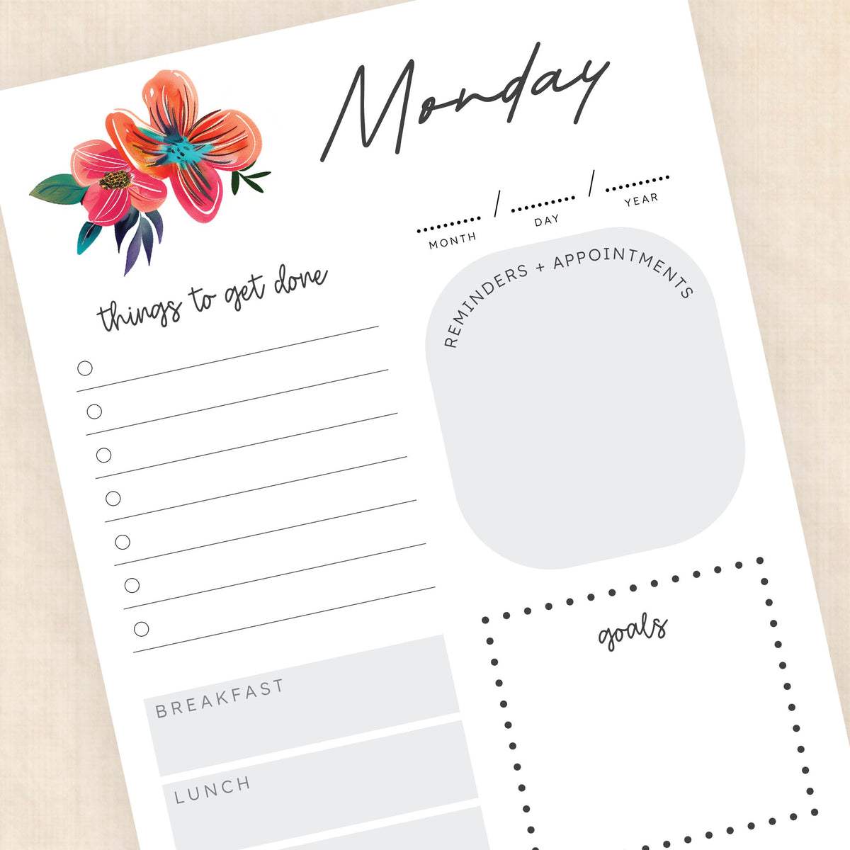 Printable Weekly Planner · Tidy Plans