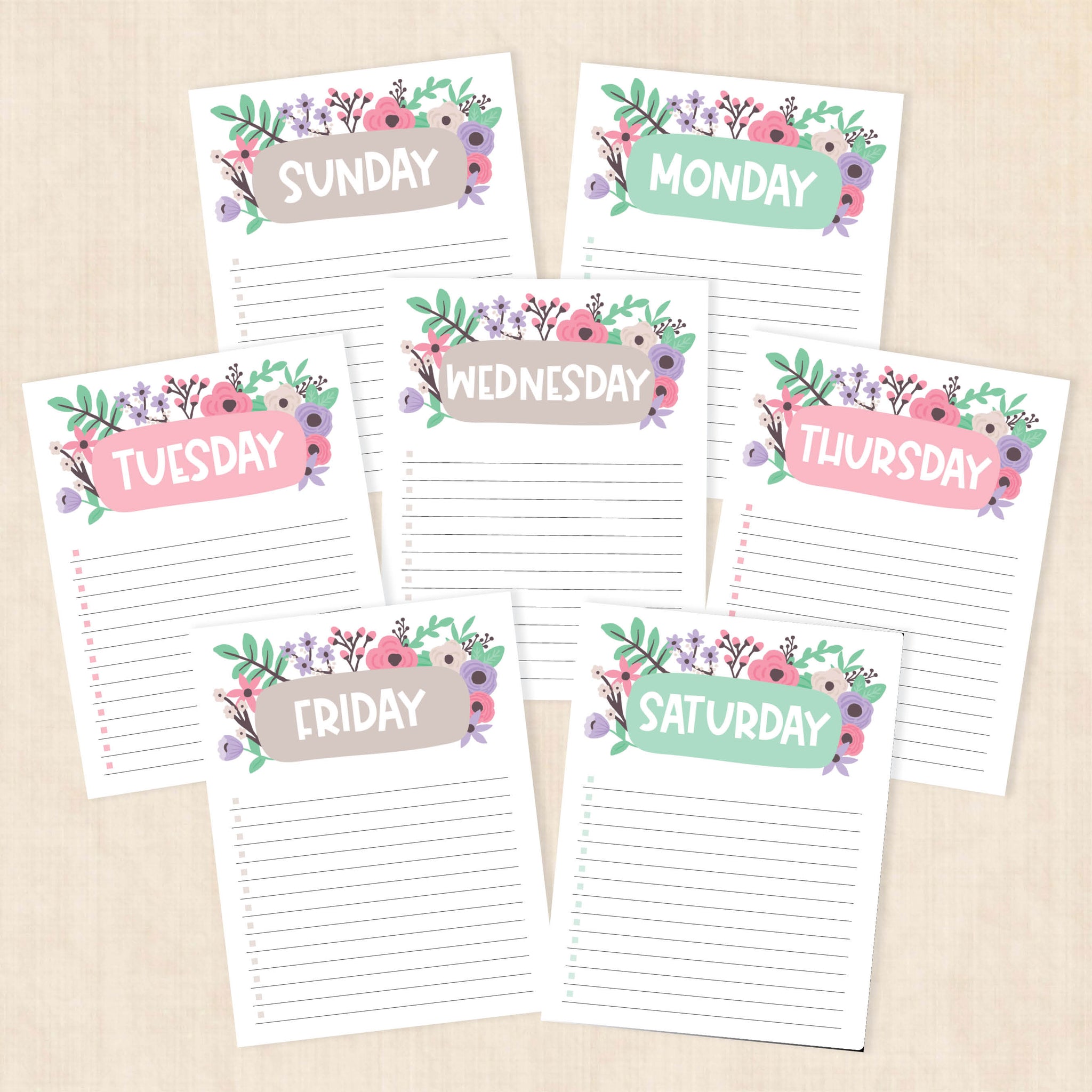 Freebie: Printable Weekly Planner · Tidy Plans